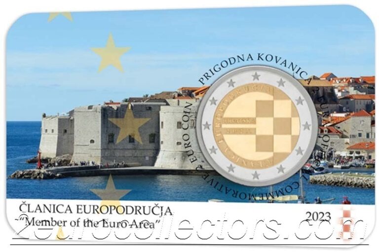 Horvaatia 2€ 2023 - Euro kasutuselevõtt Horvaatia ametliku valuutana 1 ...